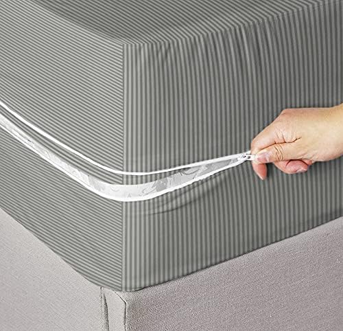 Buy BSB HOME Premium Cotton Mattress Cover/Protector with Zipper Chain ...