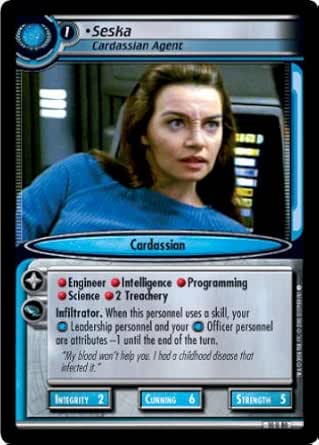 STAR TREK CCG 2E CL CAPTAIN'S LOG SESKA CARDASSIAN AGENT 10U80 at ...