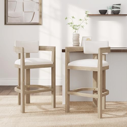 Amazon.com: Christopher Knight Home Falcon Bar Stools Set of 2, Fabric ...