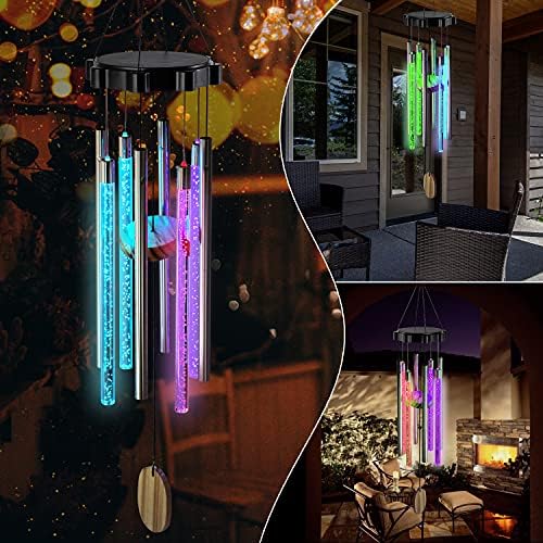Amazon.com : Kearui Solar Wind Chimes Light Outdoor, Memorial Wind ...
