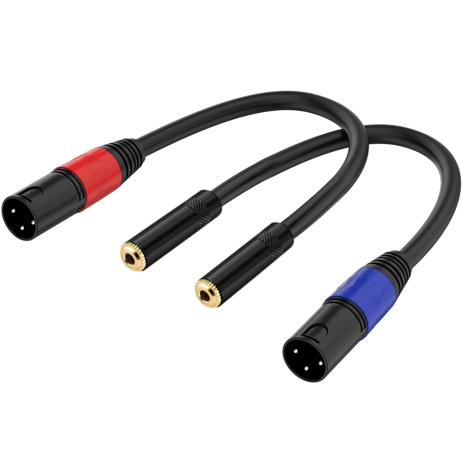 Amazon.com: 3.5mm to XLR Cable 1.6FT 2 Pack, 3.5mm Female TRS Mini Jack ...