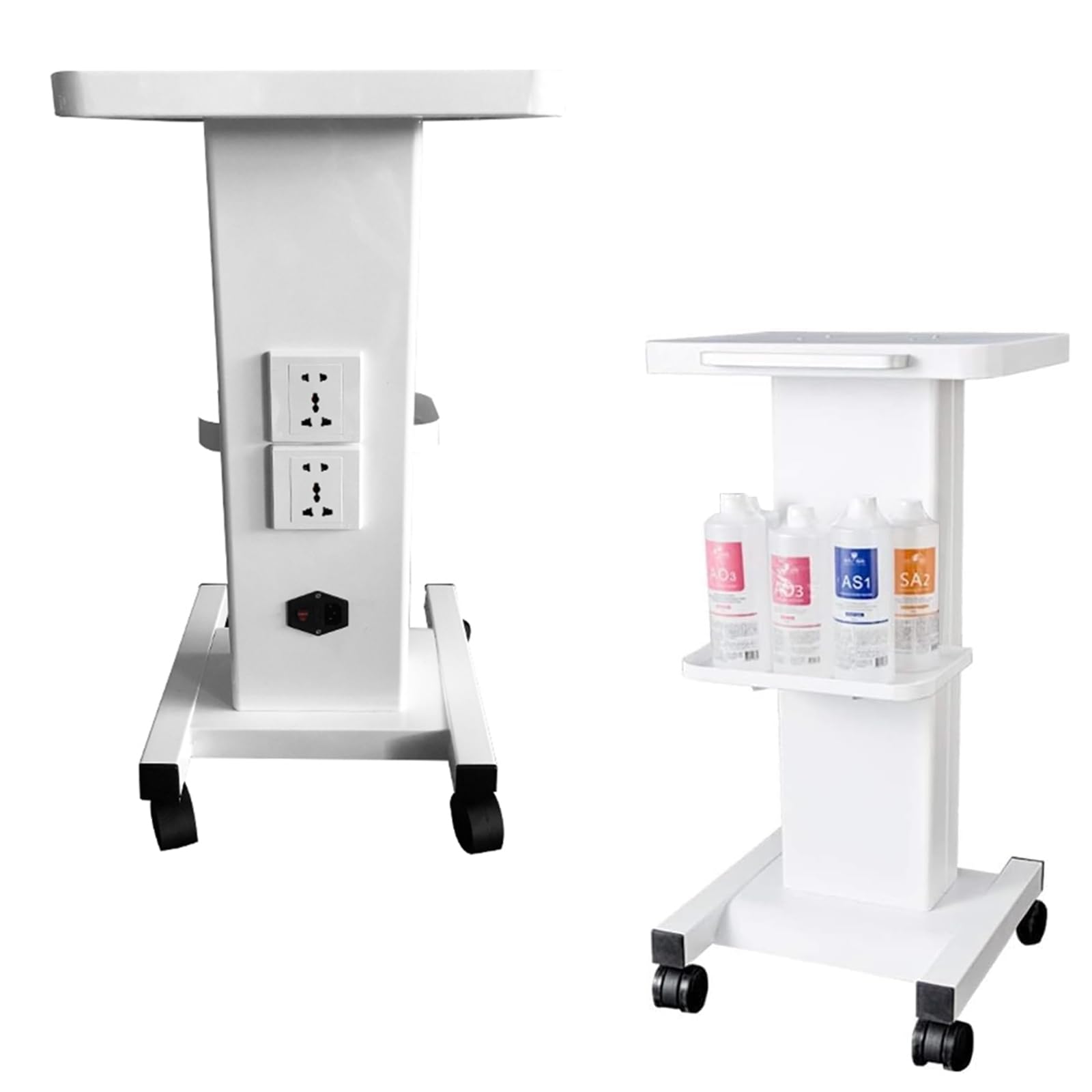 Amazon.com: New Upgrade Beauty Trolley Cart w/110V Socket & Handle - 3 ...