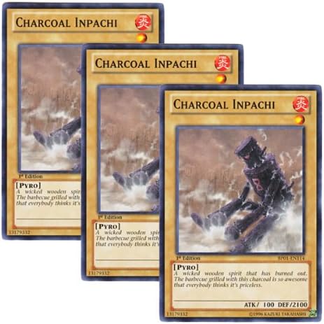 Amazon.co.jp: ★ 3枚セット ★遊戯王 英語版 BP01-EN114 Charcoal Inpachi 大木炭18 (スター ...
