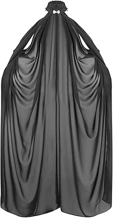 Amazon.com: Womens Gothic Cope Halloween Medieval Cosplay Flowy Mesh ...