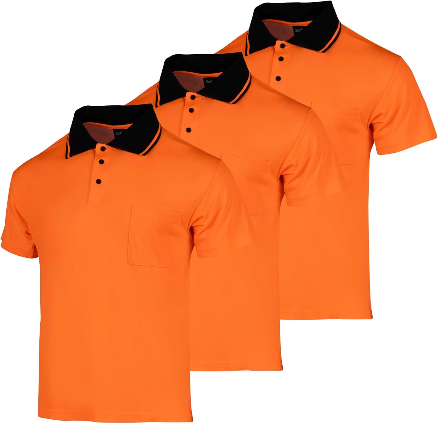 Amazon.com: 3 Pack High Vis Safety Polo Shirts for Men,High Visibility ...