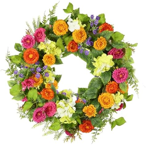 Amazon.com: YNYLCHMX 18" Spring Summer Wreaths for Front Door ...