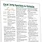 Microsoft Excel 2016 Functions & Formulas Quick Reference Card ...