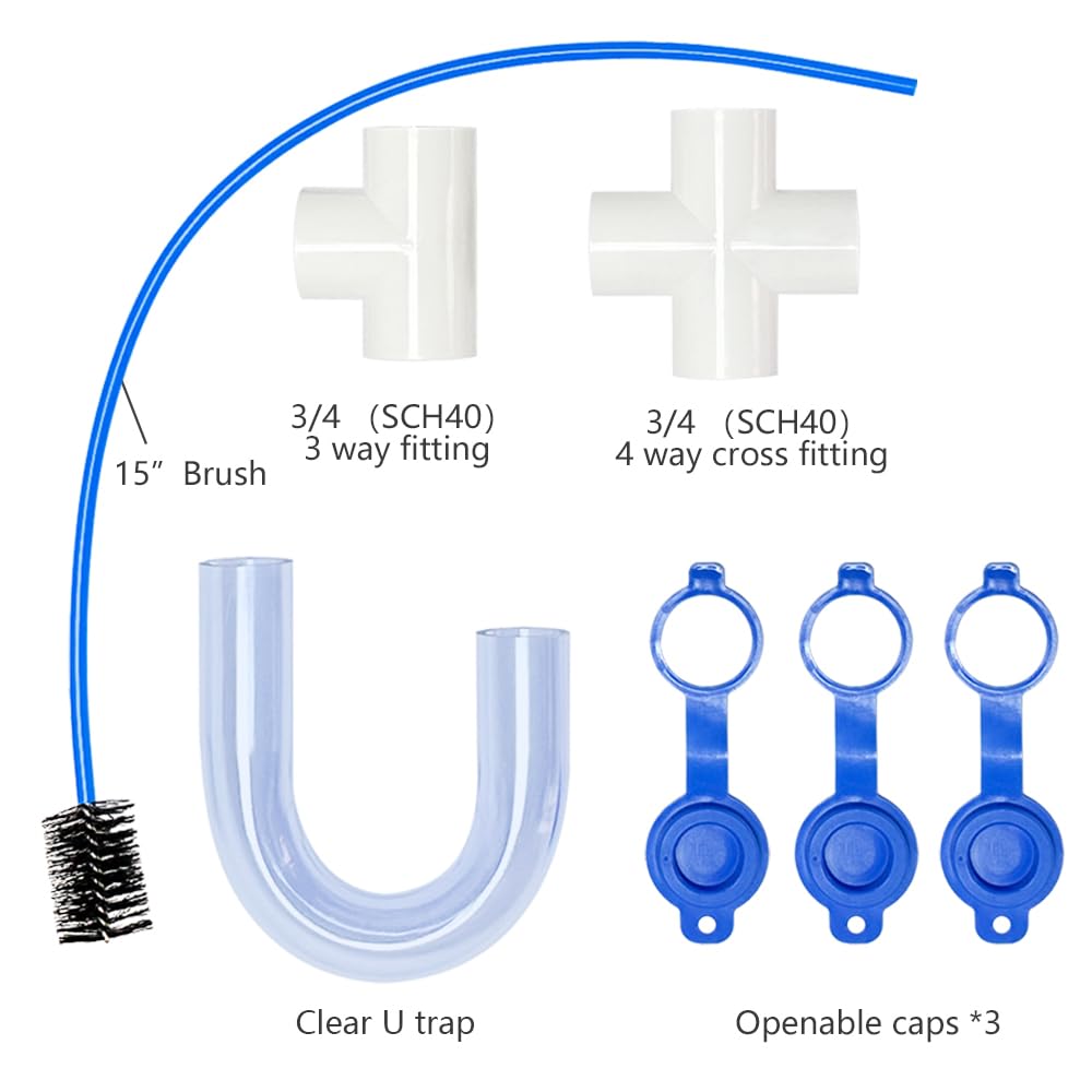 Snapklik.com : WESUA 3/4 Clear PVC U Trap Pipe Fitting Connector For ...