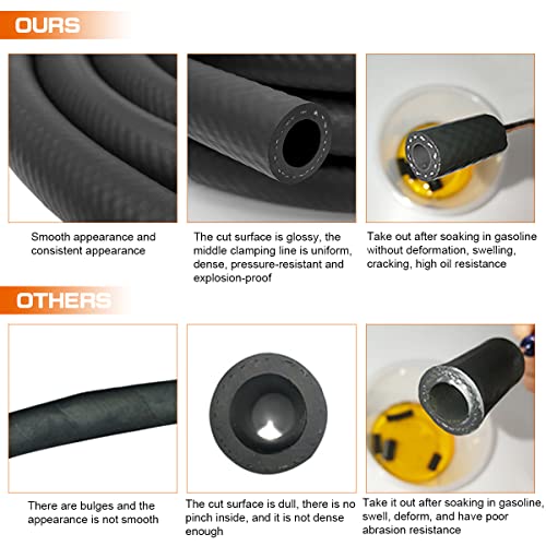 Snapklik.com : Fuel Line 3/16 Inch ID NBR Fuel Line Hose Push On Hose ...