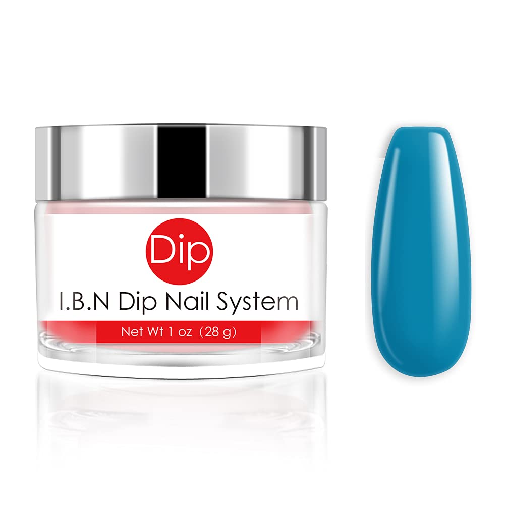 Amazon.com: Blue Dipping Powder 1 盎司(添加維他命)I.B.N 指甲浸漬丙烯酸粉,重量輕,堅固,無需紫外線 ...