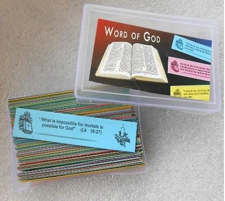 Buy Kingnqueenz Bible Verses Box The Holy Bible word box English ...