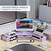 Amazon.com: gianotter Dual Monitor Stand Riser, Desk Organizer With ...
