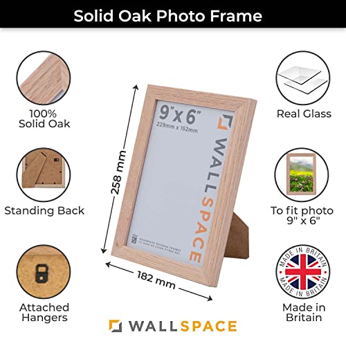 Wall Space 9×6 Oak Frame | 9×6 Oak Photo Frame | 9 x 6 inch Photo Frame ...
