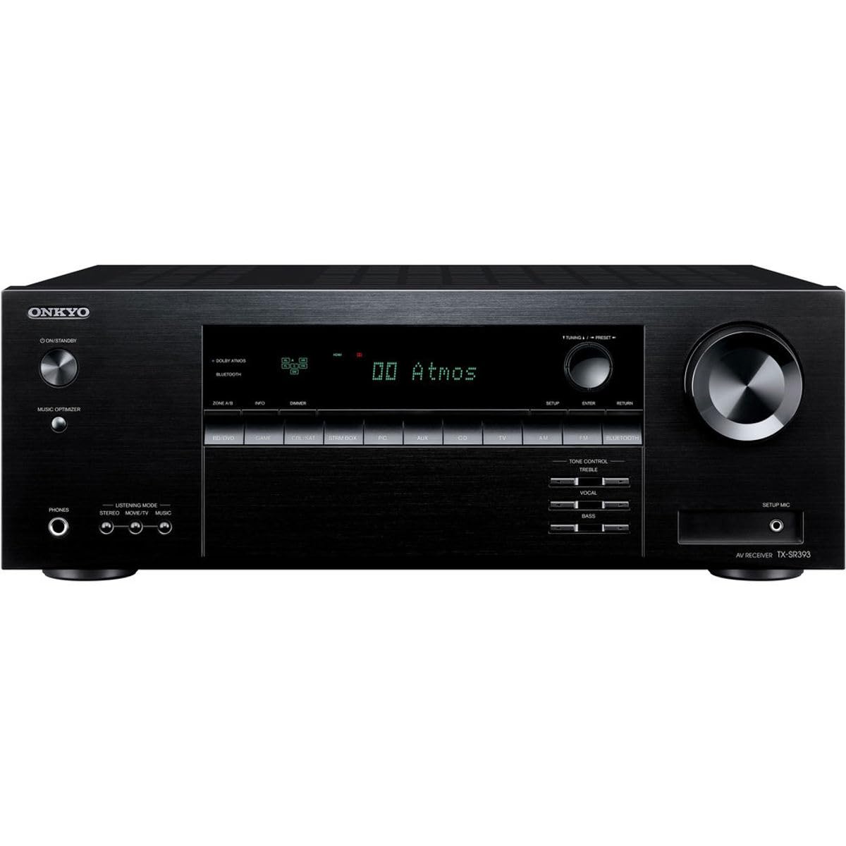Receiver Onkyo TX-SR393 Dolby Atmos e DTS: X HDR 5.2Ch (120v) | Amazon ...