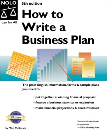How to Write a Business Plan: McKeever, Mike: 9780873375443: Amazon.com ...
