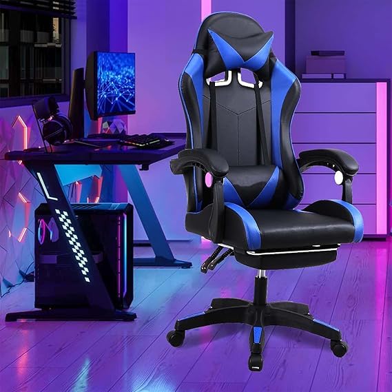 Heart Home Ergonomic Gaming Chairs for Home with Adjustable Headrest ...