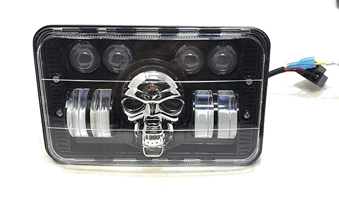 MasterLED Headlight Hi/Low Beam With 3 Mode Red and Blue Flashing For ...