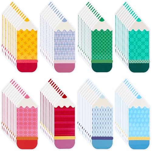 Amazon.com: 300Pcs Pencils Name Tags School Pencils Nameplate Stickers ...