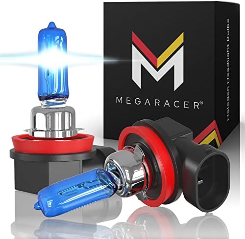 Amazon.com: Mega Racer Ultra Bright H9 Halogen Headlight Bulbs - 5000K ...