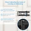 AST Double Door Security Lock, Keyed French Door Lockout Device ...