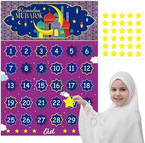 Amazon.com: Kiddo Sky Ramadan Decorations Ramadan Countdown Calendar ...