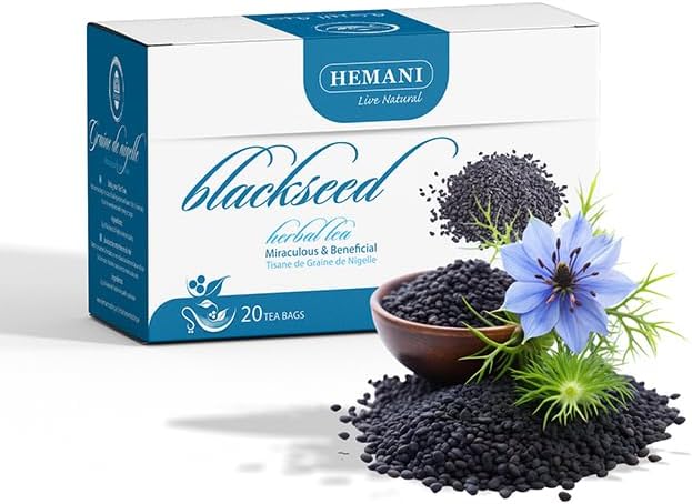 Amazon.com : Hemani Black Seed Tea Nigella sativa - 20 Tea Bags ...