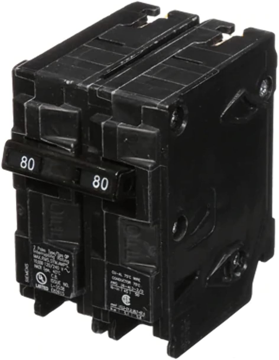 Siemens Q21515CT2 Two 15-Amp Double Pole Circuit Breaker - Hydraulic ...