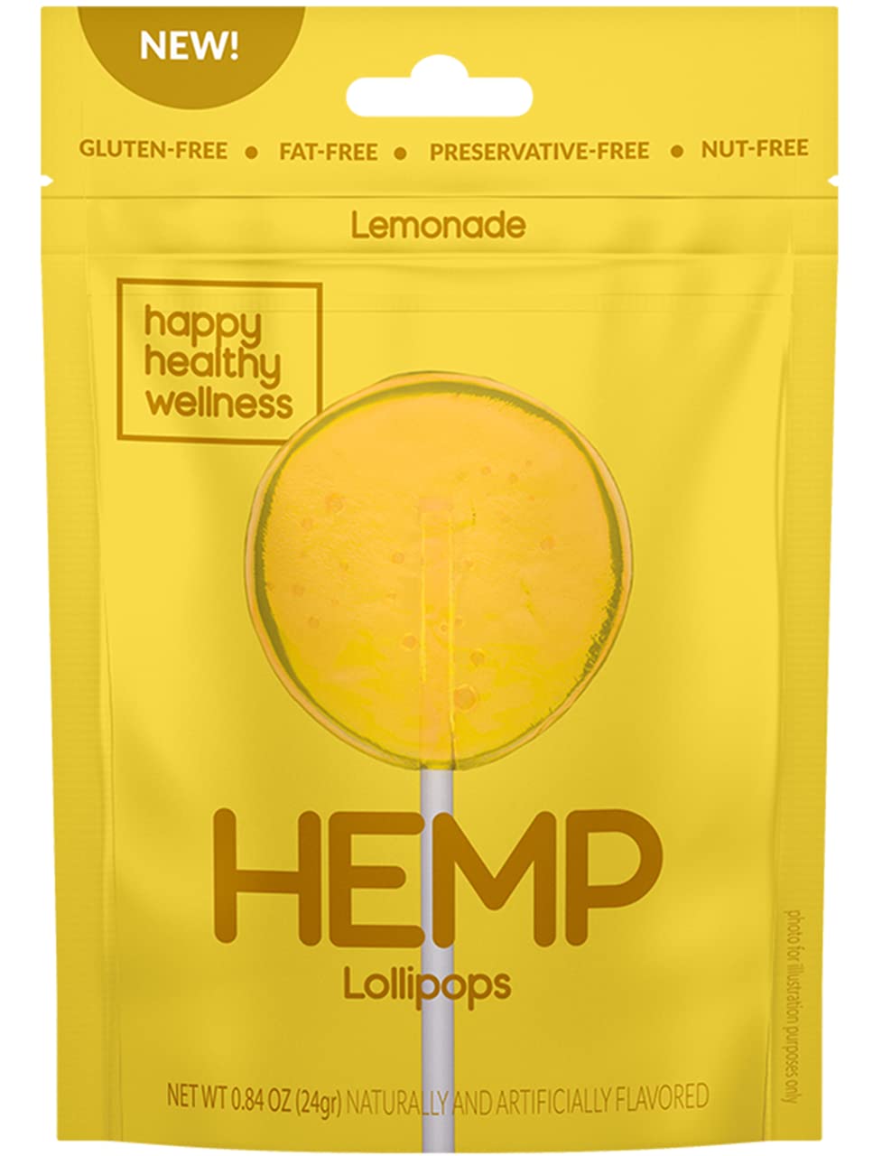 Amazon.com : HHW Hemp Lollipops - Natural Hemp Oil Infused Lollipop, (1 ...