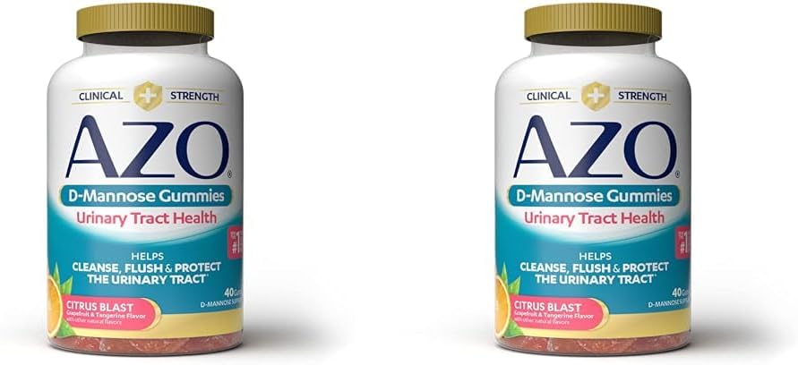 Amazon.com: AZO D Mannose Urinary Tract Health Gummies, 40 Count ...