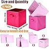 Amazon.com - Karenhi 11" x 10. 5" x 10. 5" Pink Storage Cube, 6 Pack ...