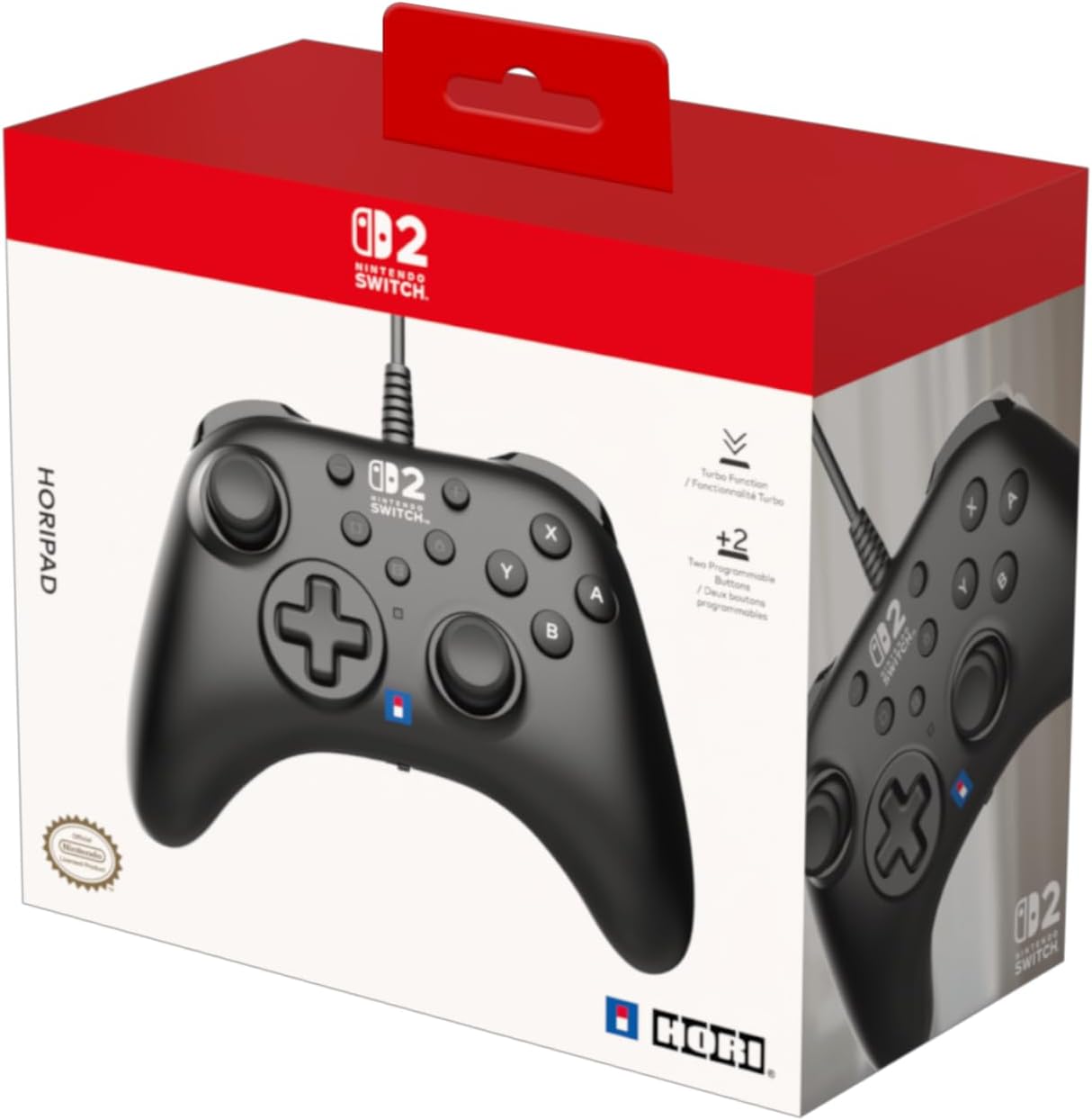 HORI - HORIPAD Turbo - Black - Dark Grey/Nintendo Switch 2 : Buy Online ...