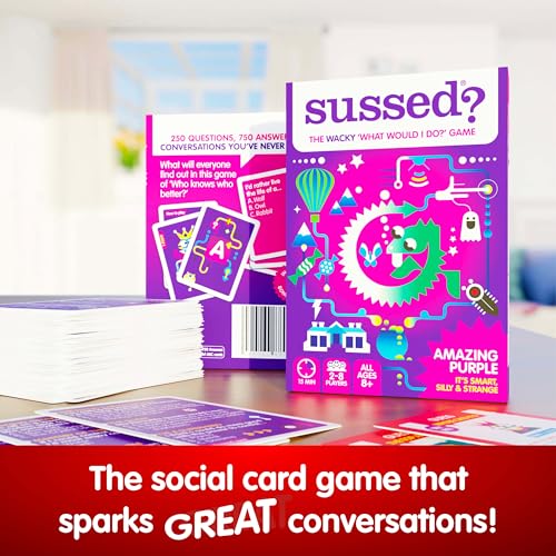 SUSSED The Wacky ‘What Would I Do?’ Card Game | Social Party Game & Fun ...