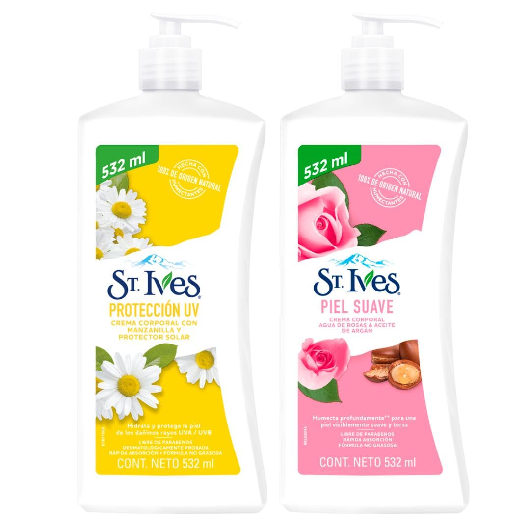 ST IVES crema corporal PROTECCIÓN UV 532ml + ST IVES crema corporal ...
