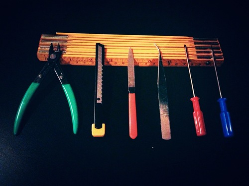 Amazon.com: Tamiya TAM74016 74016 Basic Tool Set, Brown : Arts, Crafts & Sewing