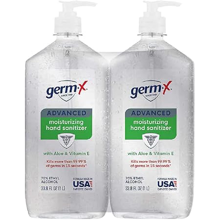 Amazon.com: Germ-X Original Hand Sanitizer, Moisturizing Gel with ...