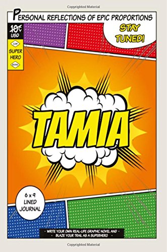 Superhero Tamia: Lined Journal : One Jacked Monkey Publications: Amazon ...