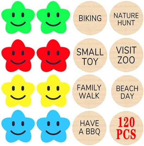 Amazon.com : Reward Chore Chart for Kids, 60 Pack Fun Family Activity ...