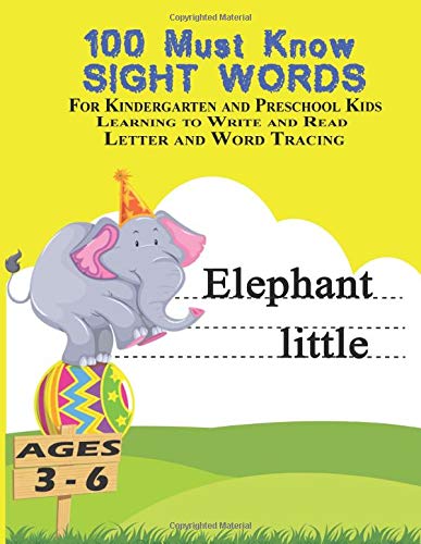 Buy 100 Must Know Words: For Kindergarten and Preschool Kids Learning ...