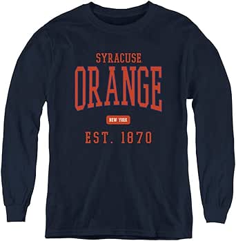 Amazon.com: Syracuse University Official Est. Date Youth Long Sleeve T ...