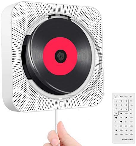 Hathcack Bluetooth Music Portable CD Player - Wall Mountable Multifunction Built-in HiFi ...