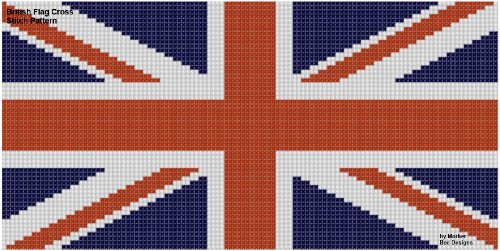 Amazon.com: British Flag Cross Stitch Pattern eBook : Designs, Mother ...