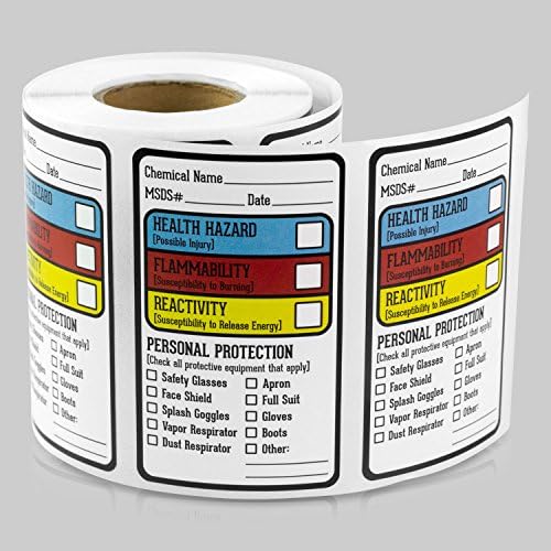 Amazon.com : Isopropyl Alcohol Chemical NFPA Labels Hazard Labels 2 x 3 ...