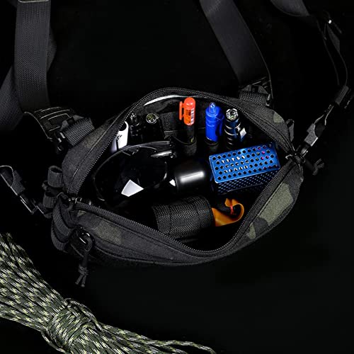 REYNEM 1000D Outdoor Tactical Vest Military Bag CS Wargame Chest Rig Airsoft Magazine Holster ...