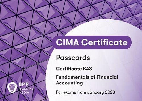 Buy CIMA BA3 Fundamentals of Financial Accounting: Passcards Book ...