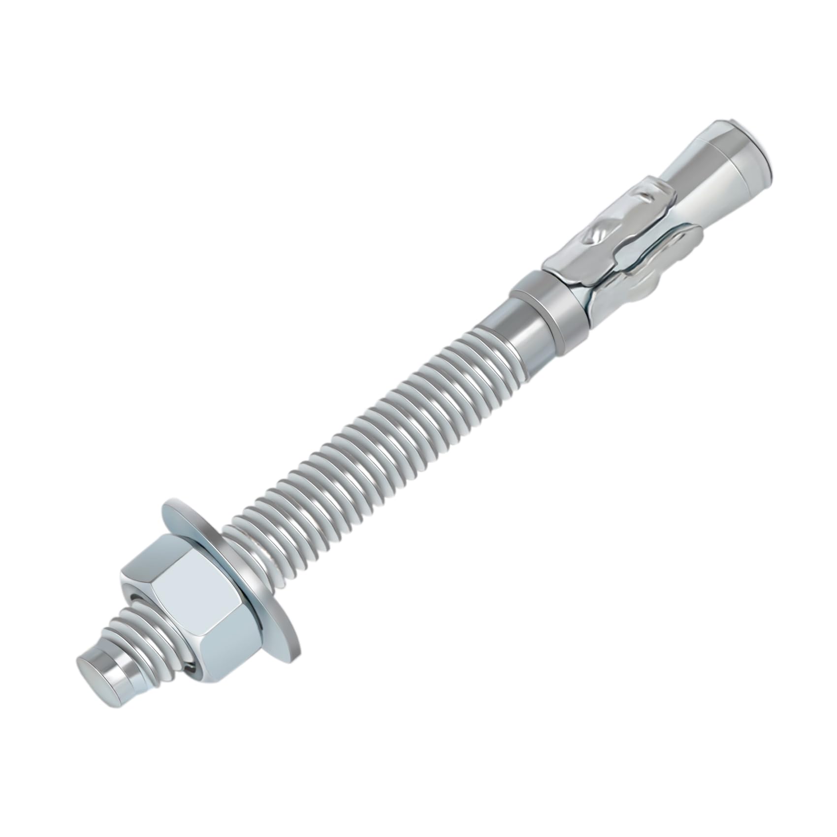 Snapklik.com : 1/4" X 3-1/4" Wedge Anchor, Concrete Stud Anchors, Zinc ...