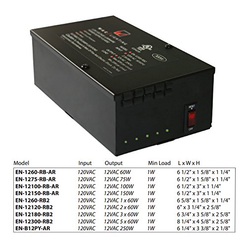 Snapklik.com : WAC Lighting EN-12180-RB2 120V Input 12V Output 180W ...