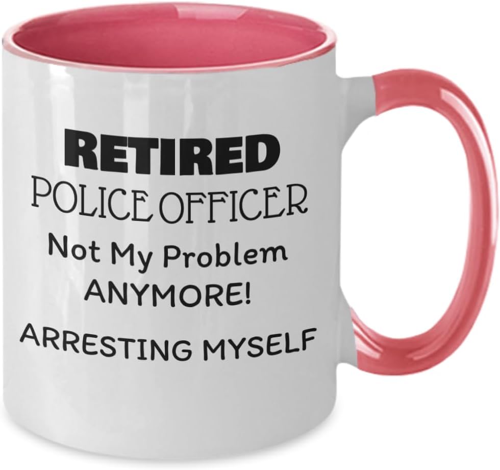 Police Retirement Mug, Gift For Retired Police Officer, Cop, Police ...