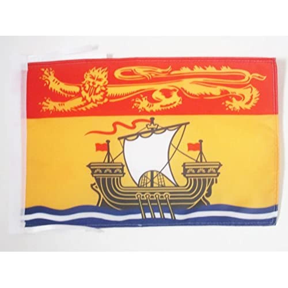 New Brunswick Canada Flag NEW BRUNSWICK CANADA PR.4" X 6" In. Stick