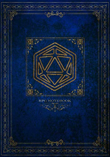 RPG Notebook: Lined and grid pages for Role Playing Games | BLUE COVER ...