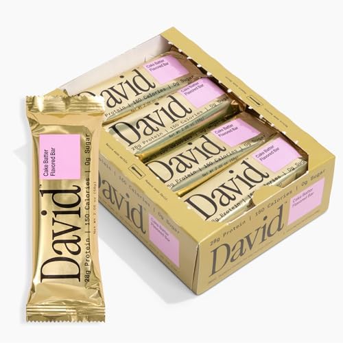 Amazon.com: David High Protein Bars No Sugar - Sugar Free Protein Bars ...